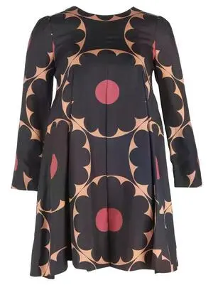 Marc Jacobs Floral-print Mini Dress - Black