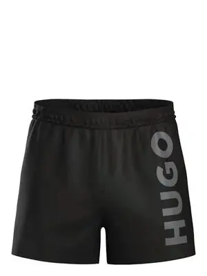 Hugo Logo-print Swim Shorts - Black