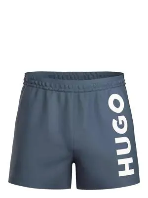 Hugo Swim Shorts With Logo - Blue