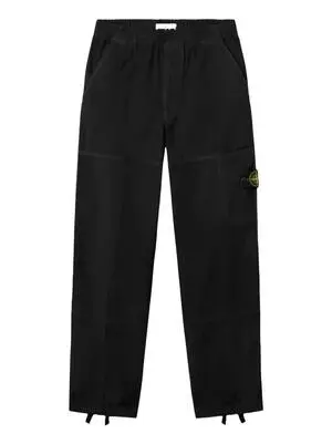 Stone Island Logo-patch Trousers - Black