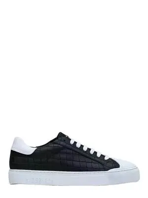 HIDE&JACK Essence Textured Lace-up Sneakers - Black