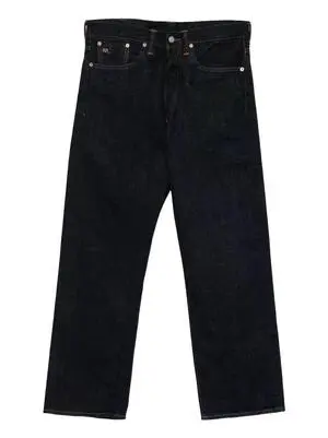 Ralph Lauren Selvedge Logo Trousers - Blue