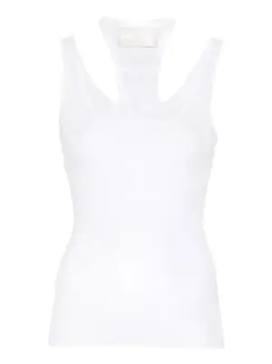CIRCUS HOTEL Halterneck Top - White