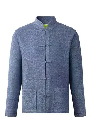 Shanghai Tang Knot Cardigan Blue
