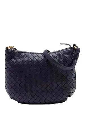 Bottega Veneta 2008 Nappa Intrecciato Crossbody Bag - Purple
