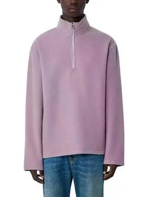 RIER Zip-collar Sweatshirt - Pink