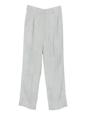 BLAZÉ MILANO Stripe-pattern Trousers - Grey