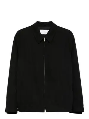 LARDINI Zip-up Jacket - Black