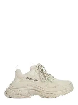 Balenciaga Logo-print Sneakers - Neutrals