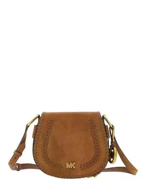 Michael Kors Josie Logo-plaque Shoulder Bag - Brown