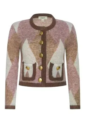 L'Agence Siobhan Argyle Cardigan - Neutrals