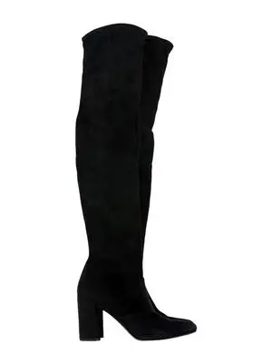 Saint Laurent Block-heel Knee-high Boots - Black