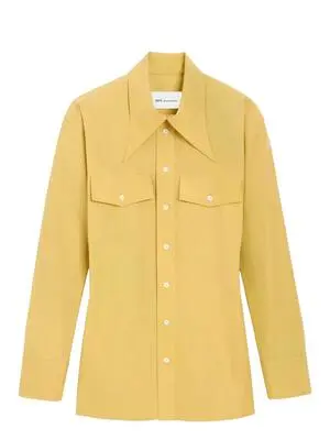 Ami Long Sleeve Pocket Shirt - Yellow