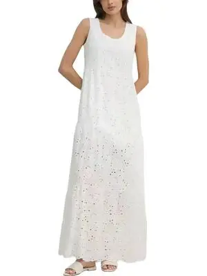 GAUDI Sleeveless Maxi Dress - White