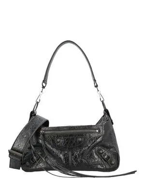 Balenciaga City Moto Shoulder Bag - Black