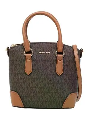 Michael Kors Logo Pattern Tote - Brown