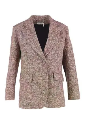 Chloé Single-breasted Tweed Blazer - Pink