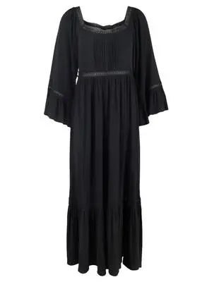 Chloé Lace-trimmed Maxi Dress - Black
