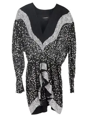 ISABEL MARANT VINTAGE Caldes Sequined Mini Dress - Black