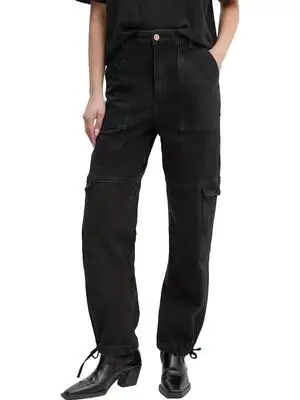 GAUDI High-waisted Cargo Jeans - Black