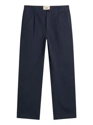 Folk Assembly Pant - Navy Herringbone