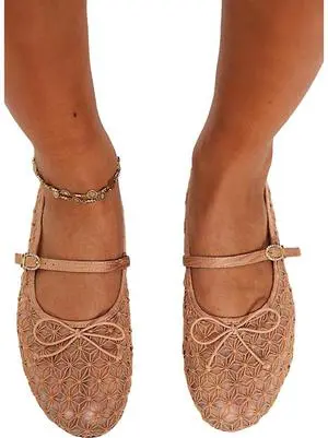 CIRCUS NY BY SAM EDELMAN Sofie Mesh Ballet Flats - Ballet Blush