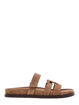 Tory Burch Ines T Slide Sporty Sandal - Brown