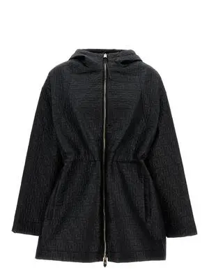 Fendi Padded Nylon Parka - Black