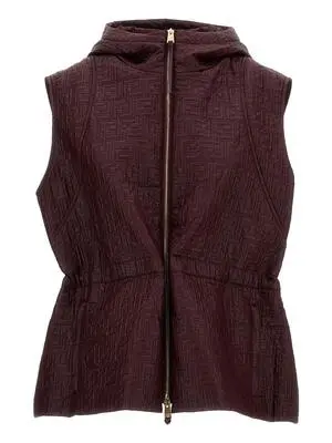 Fendi Nylon Padded Vest - Red
