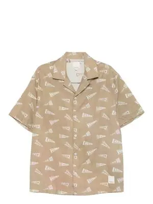 Emporio Armani Logo-pattern Shirt - Neutrals