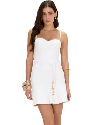 PatBO Knit Mini Dress - White