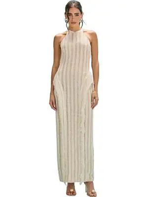 PatBO Celeste Knit Gown - White