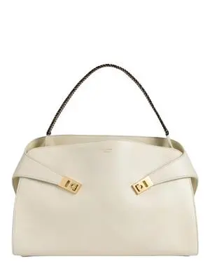 FERRAGAMO Hug Soft Shoulder Bag - Natural