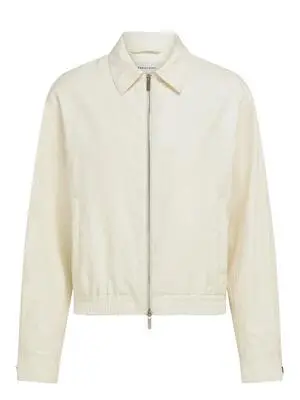 FERRAGAMO Linen Blouson - Natural