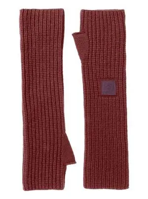 FERRAGAMO Fingerless Knit Hand Warmers - Natural