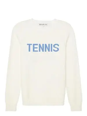ELLSWORTH + IVEY Classic Crewneck Tennis Pullover - Natural