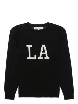 ELLSWORTH + IVEY Classic Crew La Sweater - Black