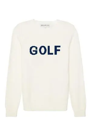 ELLSWORTH + IVEY Crewneck Golf Knit Sweater - Navy / Blue