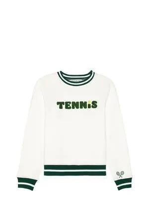 ELLSWORTH + IVEY Elle Tennis Sweatshirt - Green