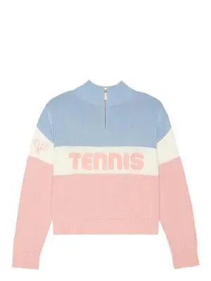 ELLSWORTH + IVEY Madison Quarter Zip Pullover - Pink
