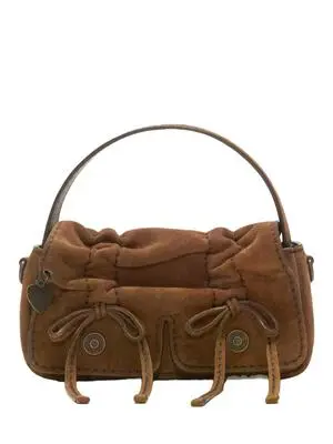 ACNE STUDIOS Suede Shoulder Bag With Pockets