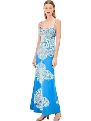 Alexis Rayana Midi Dress - Blue
