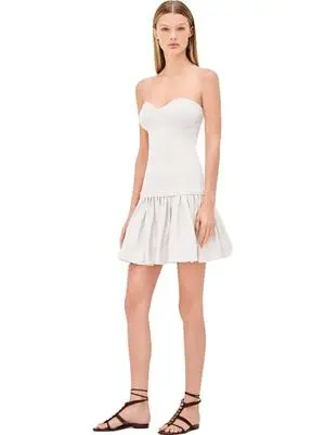 Alexis Dasia Strapless Mini Dress White