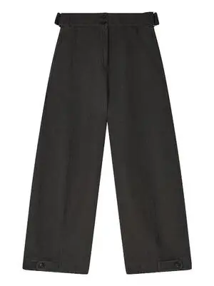 EMPORIO ARMANI Garment-Dyed Linen-Blend Oval-Leg Trousers