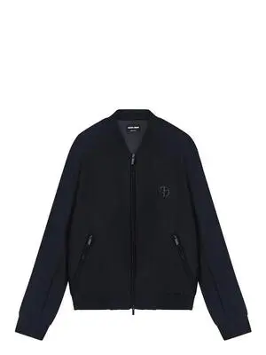 Giorgio Armani Technical Waffle Blouson - Black