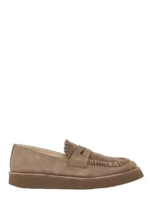 Giorgio Armani Suede Loafers - Natural