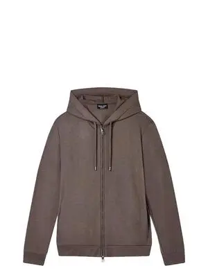 Giorgio Armani Cashmere Jersey Hooded Sweatshirt - Natural