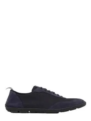 Giorgio Armani Asv Nylon And Suede Sneakers - Navy