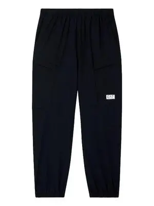 Emporio Armani Dynamic Athlete Trousers In Ventus7 Technical Fabric - Black