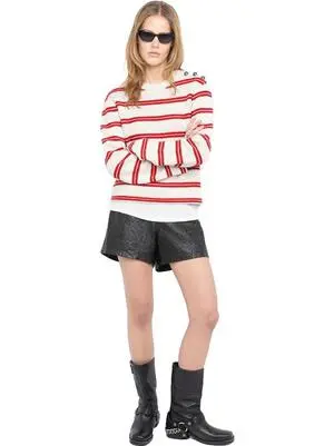 Zadig&Voltaire Striped Wool-cashmere Sweater - Stripe